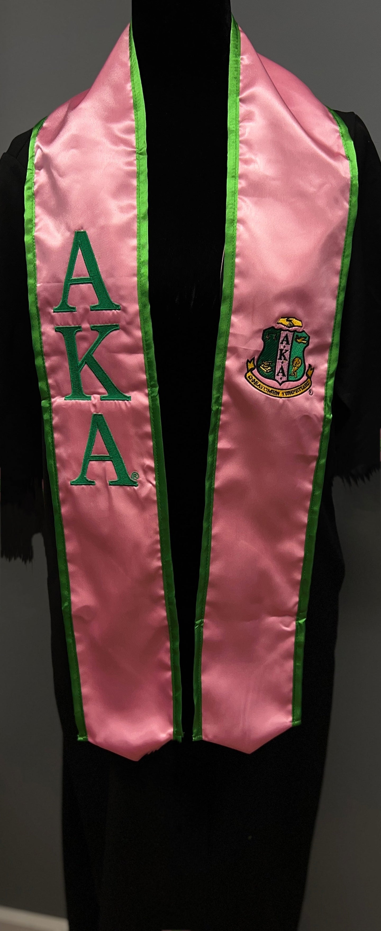 AKA Greek Graduation Stoles – Believe Accessories Inc.