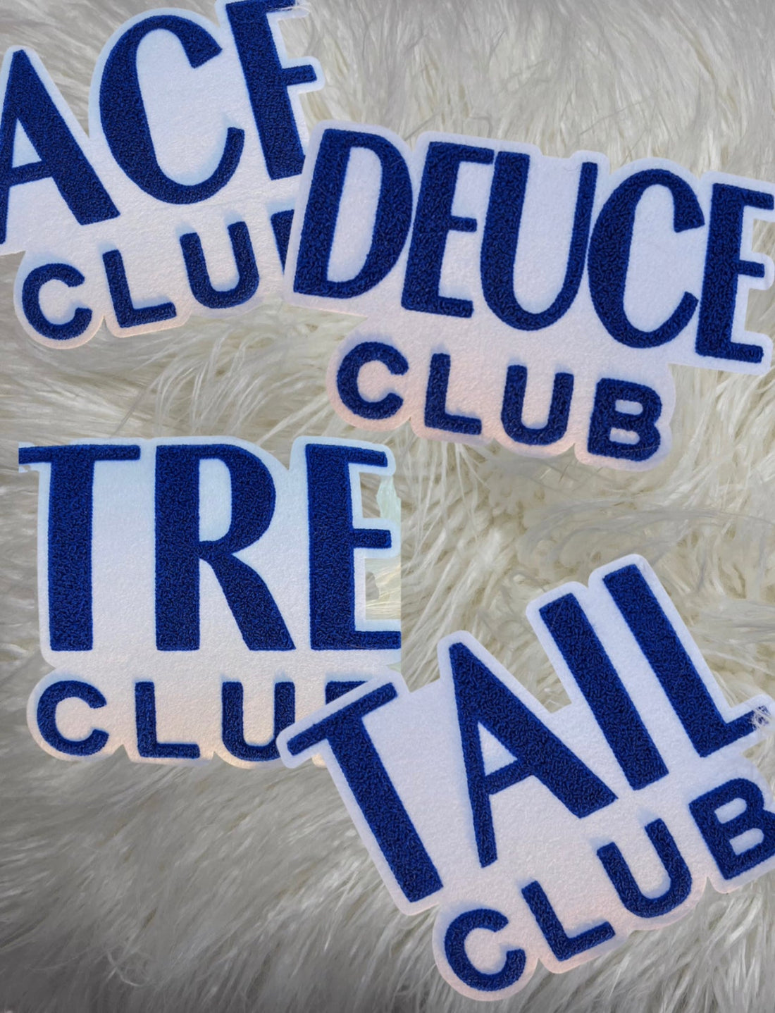 ACE,DEUCE,TRE,TAIL