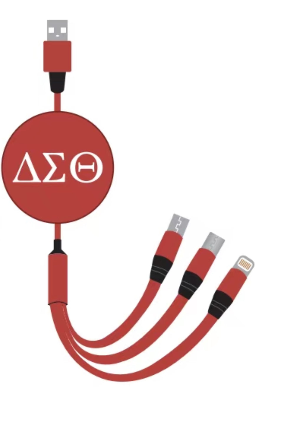 Delta charging cable